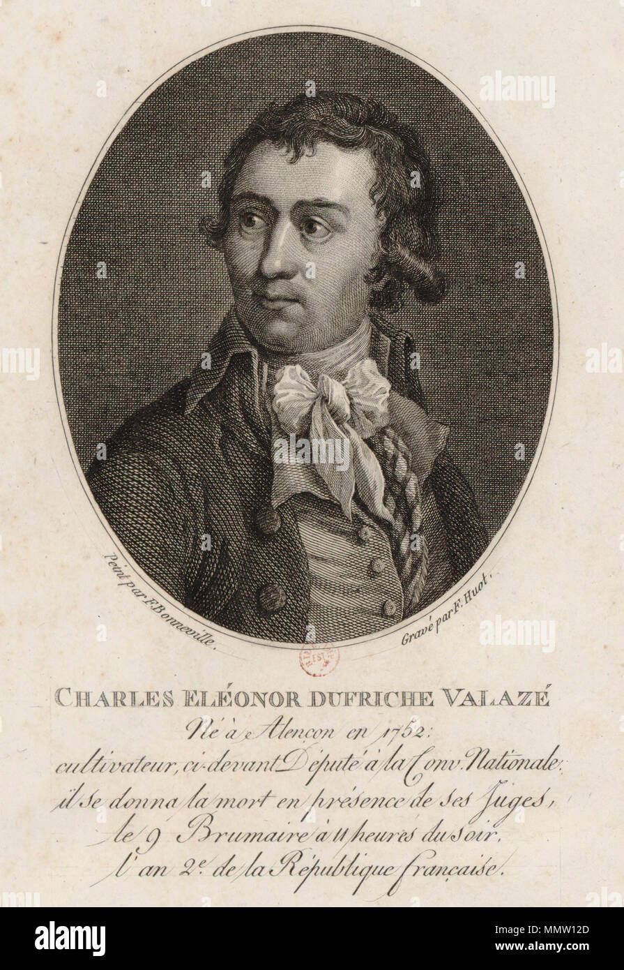 Charles Éléonor Dufriche-Valazé Stock Photo - Alamy