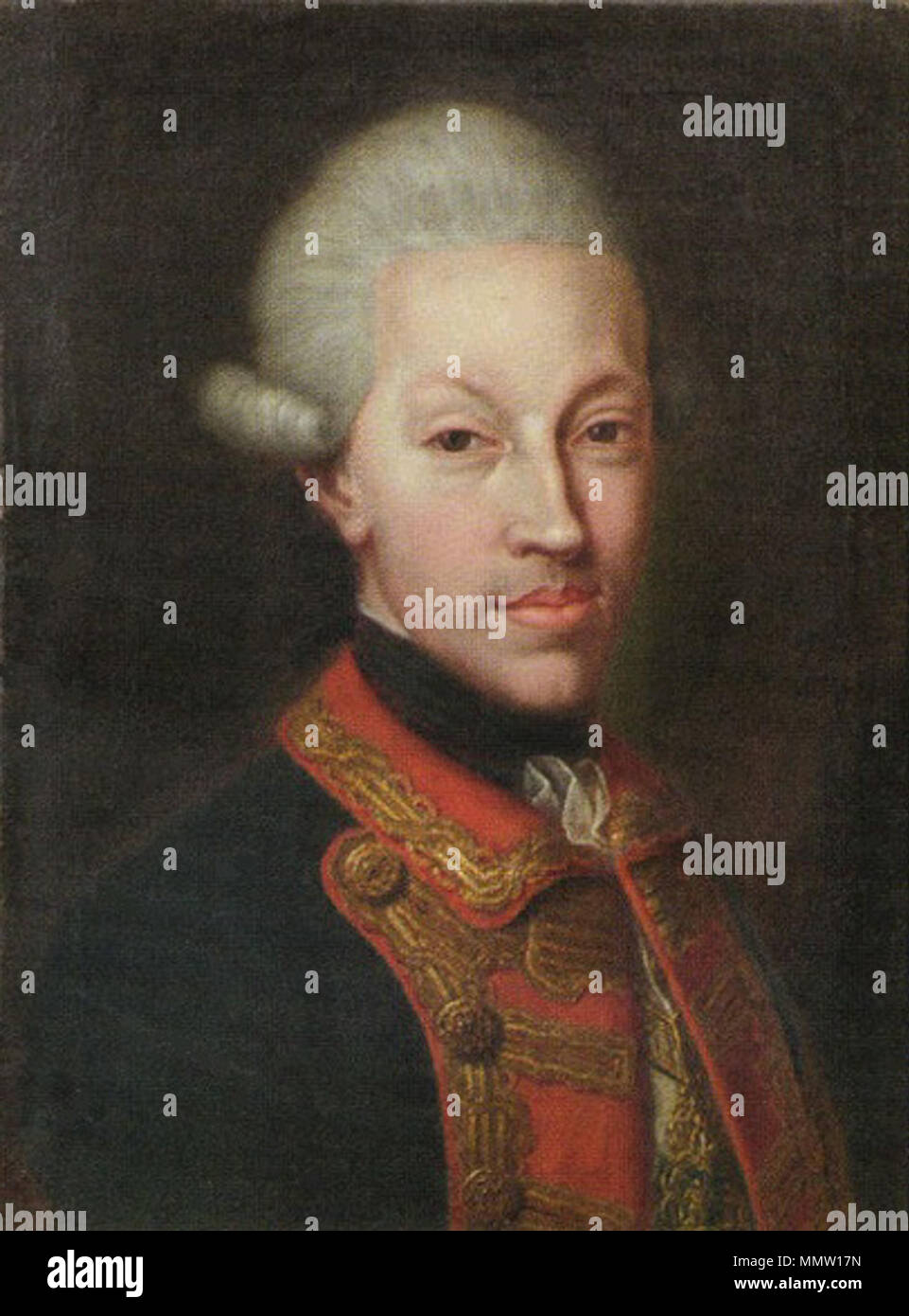 Portrait of Charles Emmanuel IV of Sardinia (1751-1819). 18th century ...