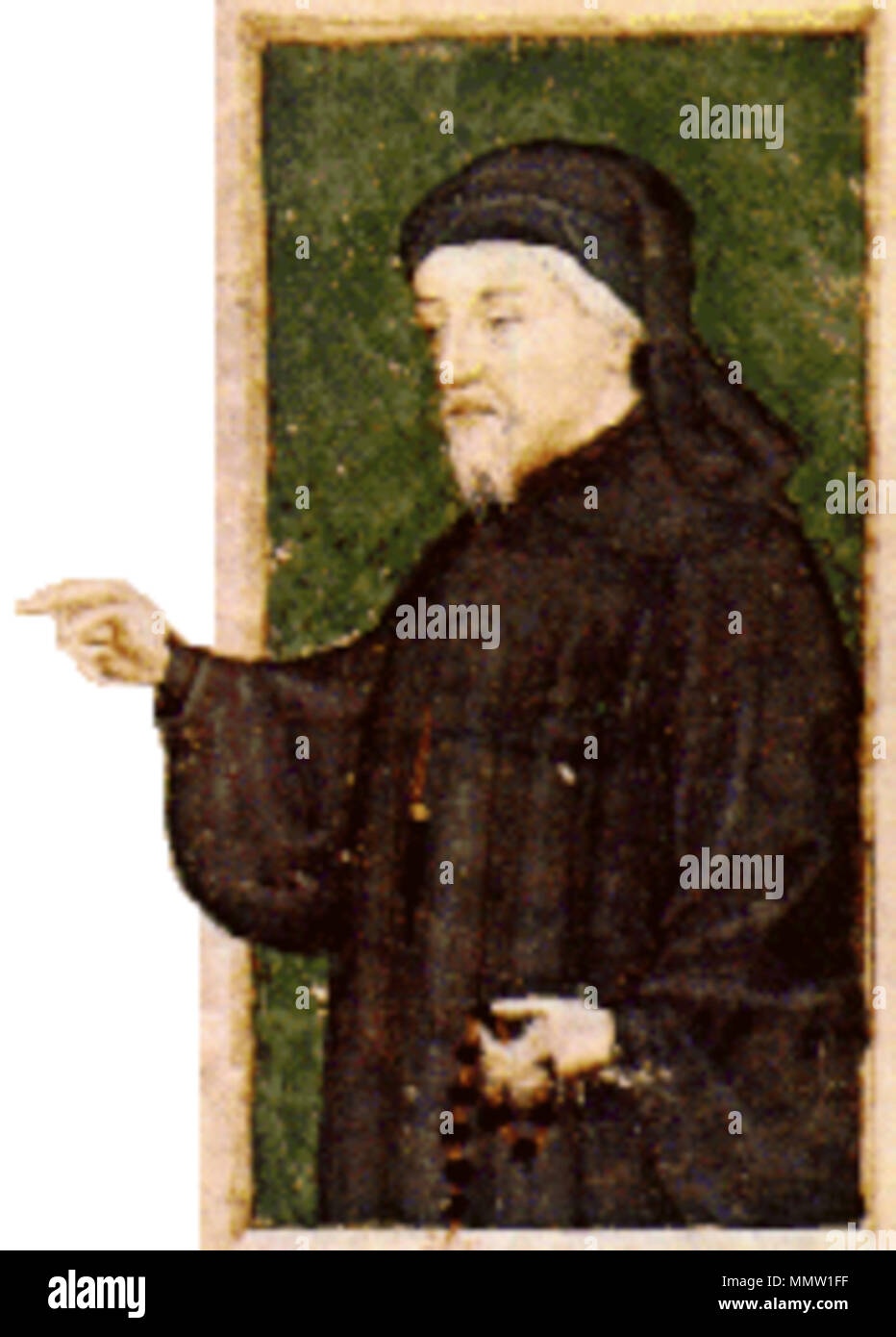 . English: Portrait of Geoffrey Chaucer by Thomas Hoccleve; modified ...