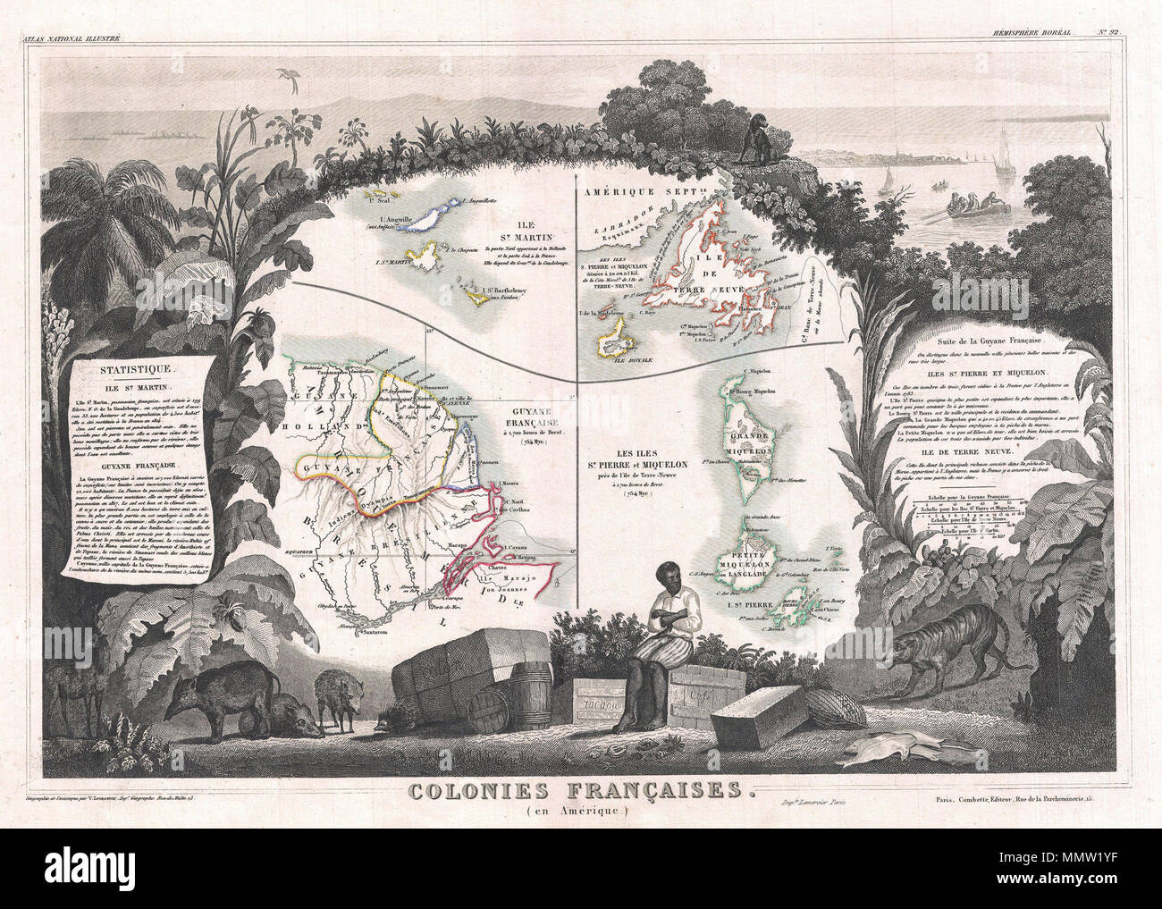 French colony map hi-res stock photography and images - Alamy