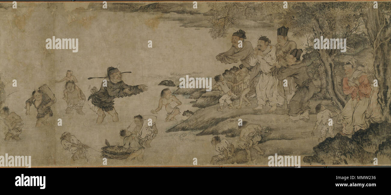 Yang Pu Moving His Family. Yuan dynasty (1279-1368). Chinese - Yang Pu ...