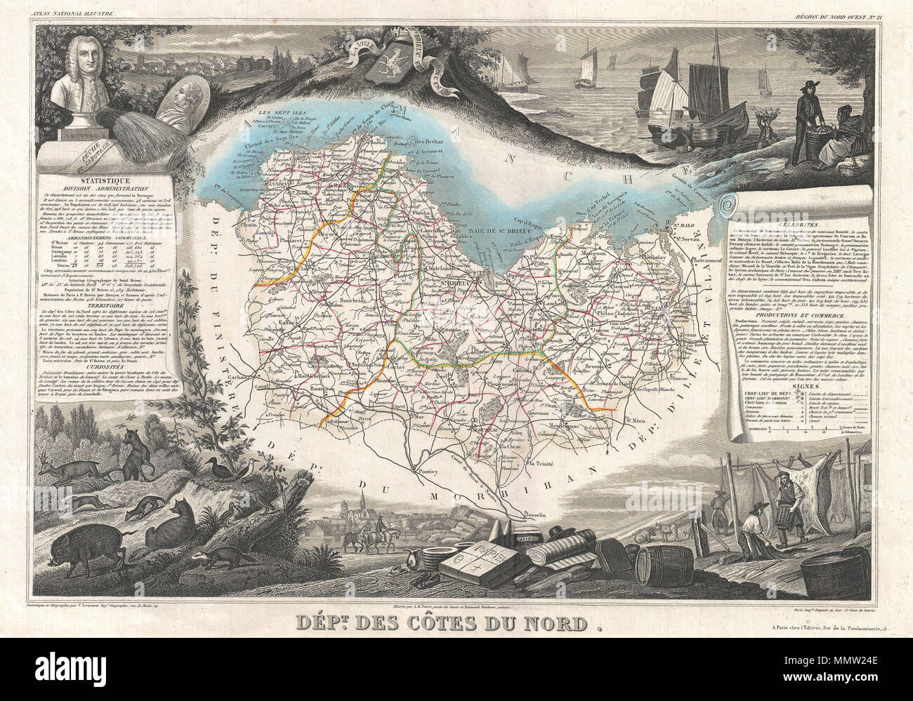Nord department map hi-res stock photography and images - Alamy