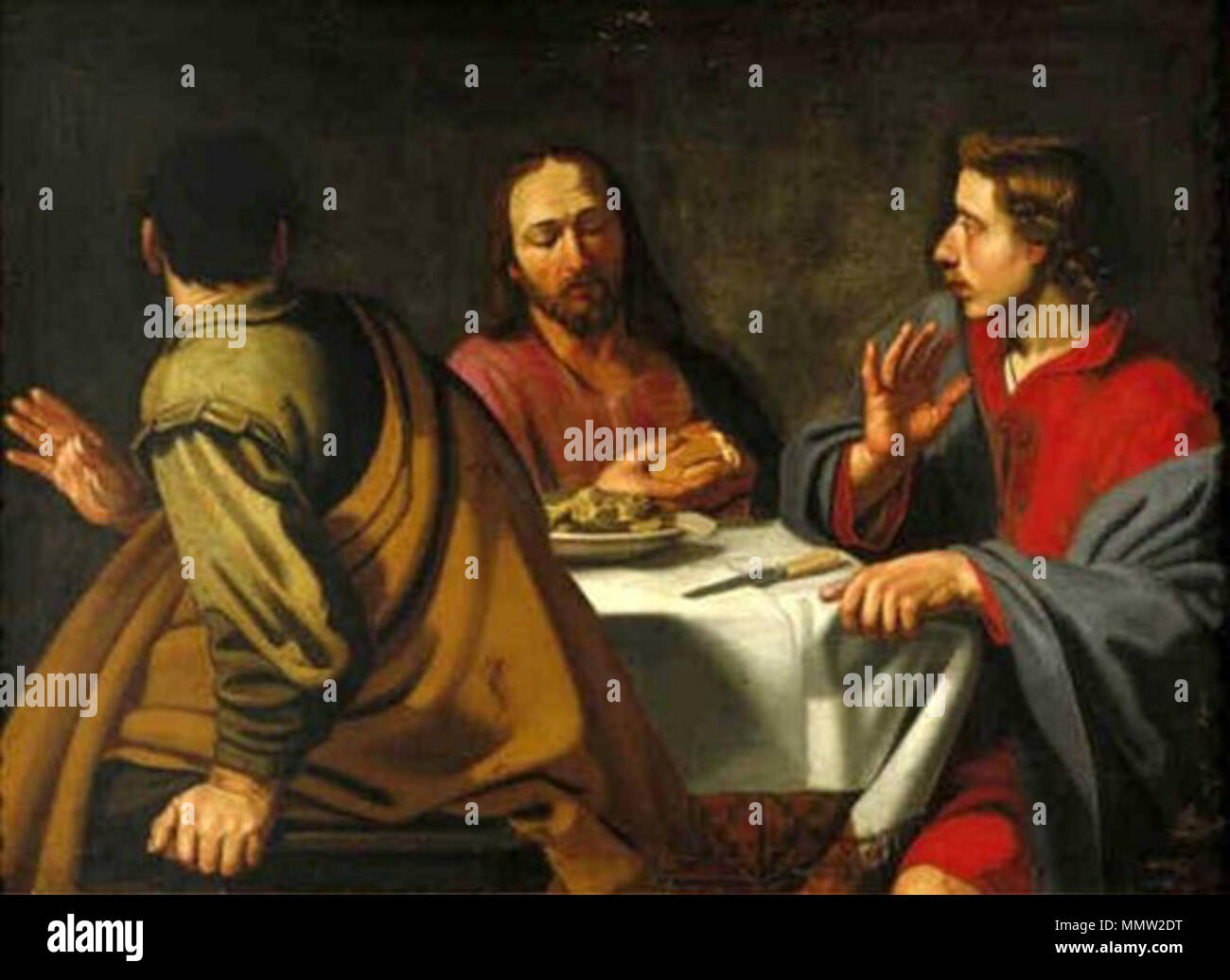Christ with his Two Disciples at Emmaus. Between 1625 and 1650. Christ ...