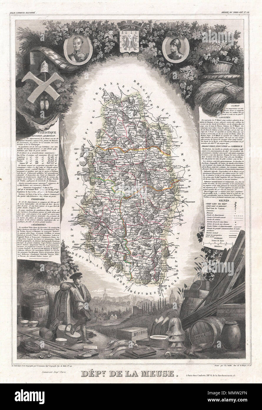 Brie region map hi-res stock photography and images - Alamy