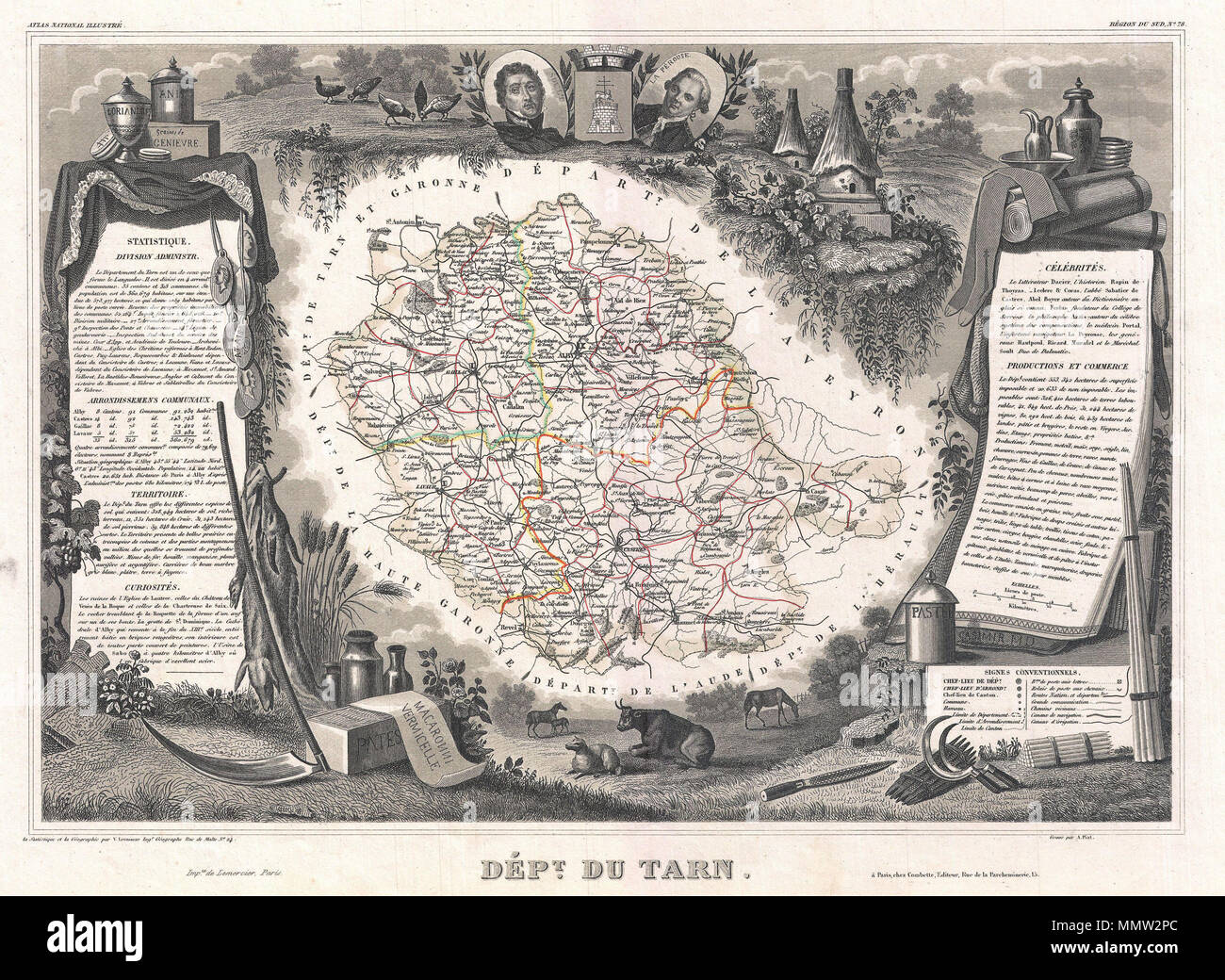 Map of tarn hi-res stock photography and images - Alamy