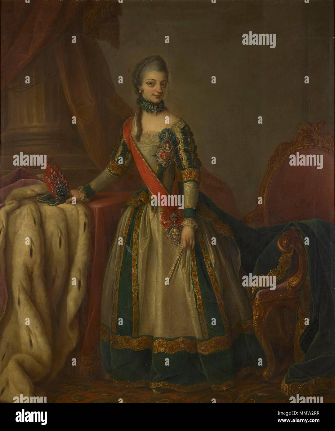 Princess Christiana of Mecklenburg-Strelitz (1735-1794). circa 1766 ...