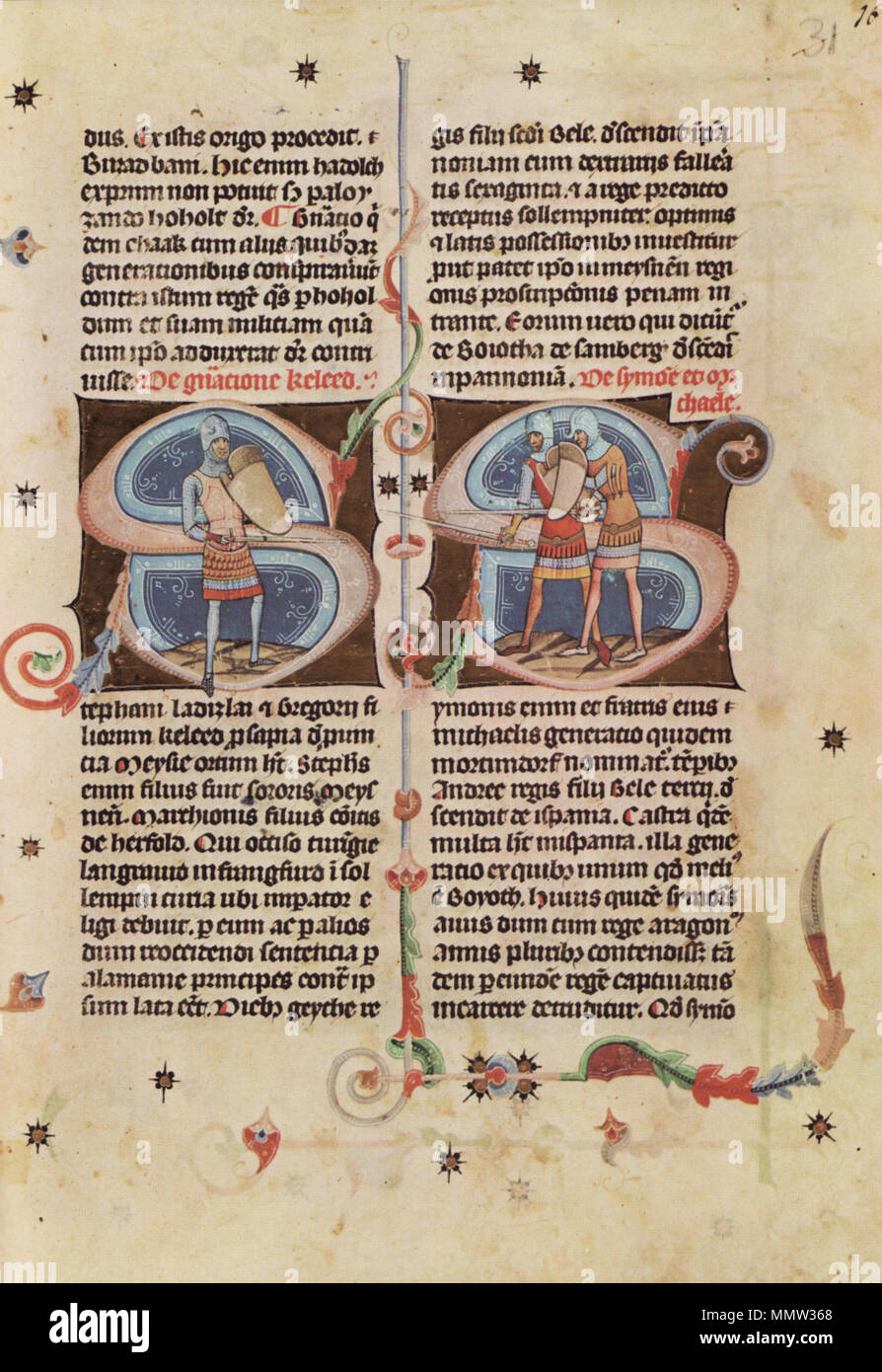 . English: Illuminated Chronicle; Chronicon Pictum; Képes Krónika ...