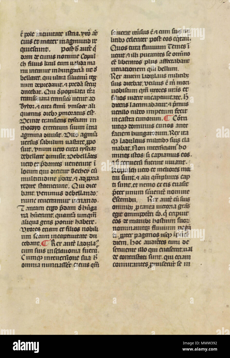 . English: Illuminated Chronicle; Chronicon Pictum; Képes Krónika ...