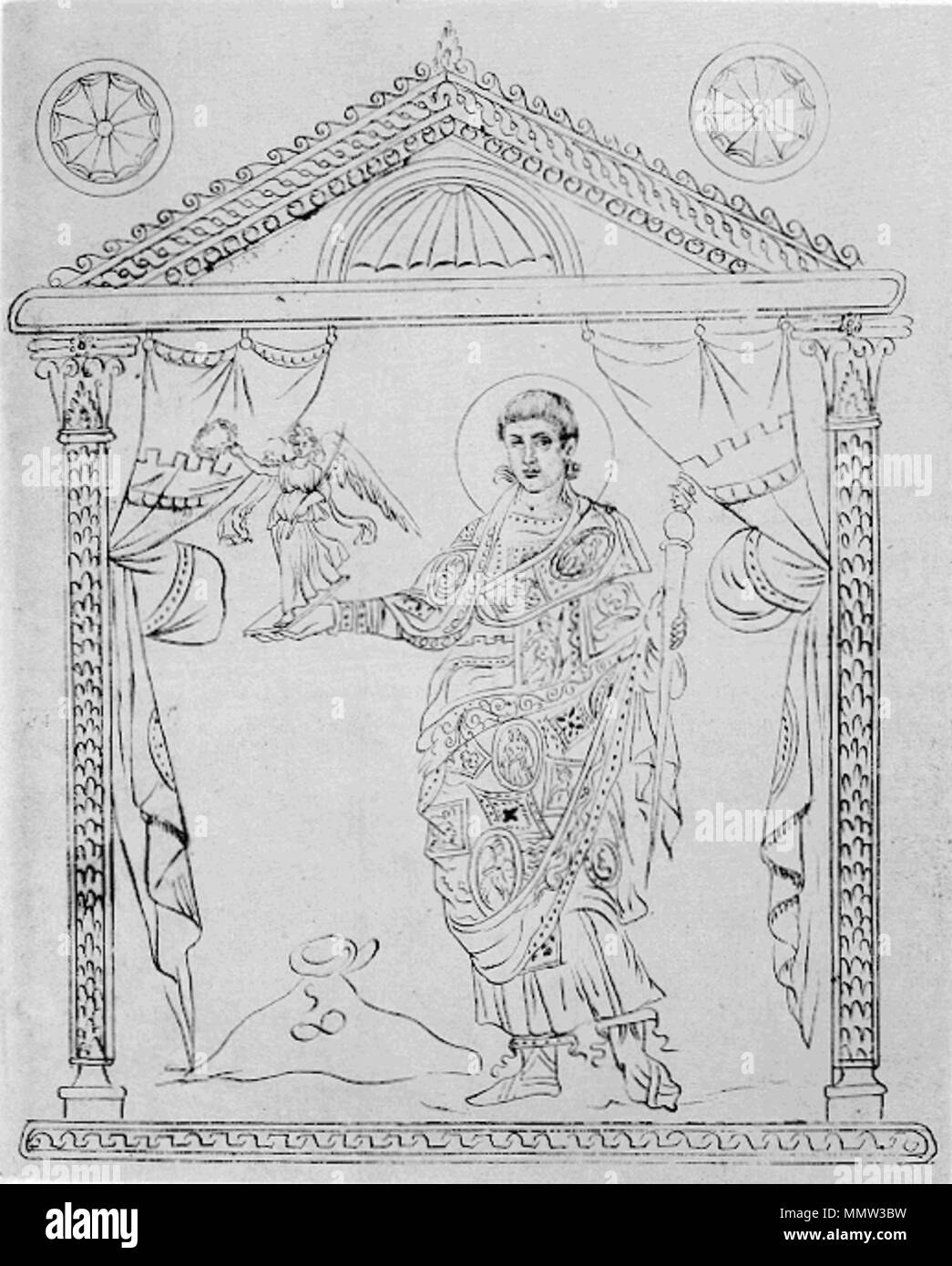 . English: Portrait of Caesar Constantius Gallus from the Chronography ...