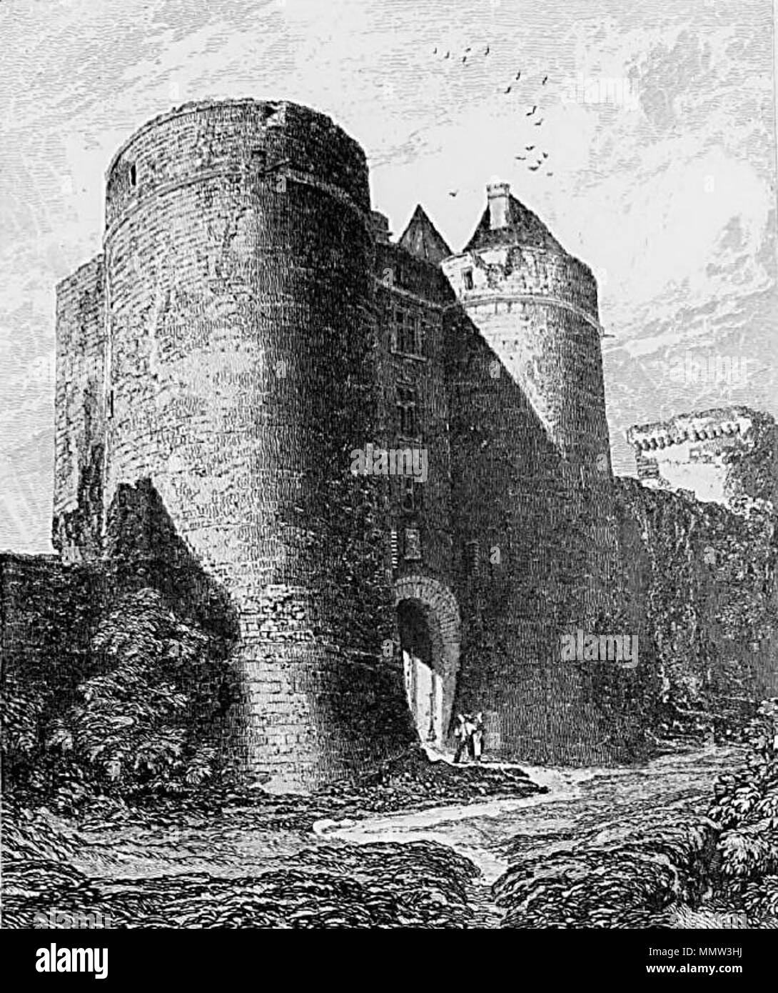 Château de Tancarville, Seine-Maritime Stock Photo - Alamy