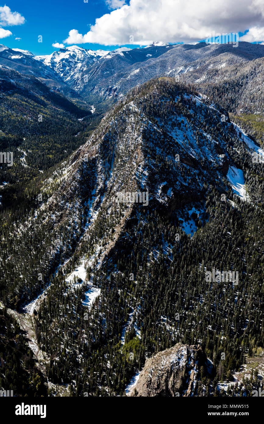 APRIL 27, 2017 RIDGWAY COLORADO - Aerial of San Juan Mountain Range ...