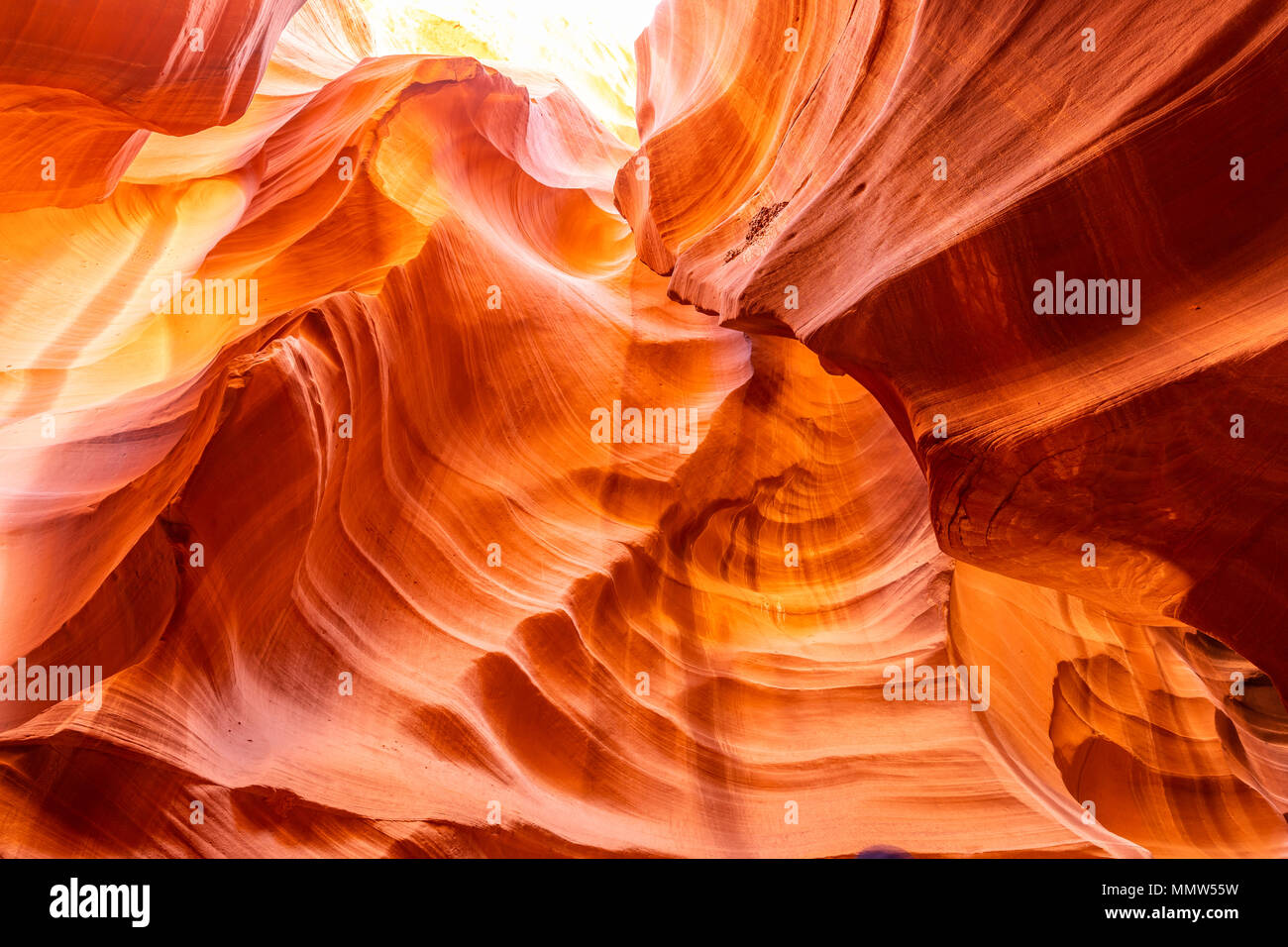 Upper Antelope Canyon in the Navajo Reservation near Page, Arizona USA ...