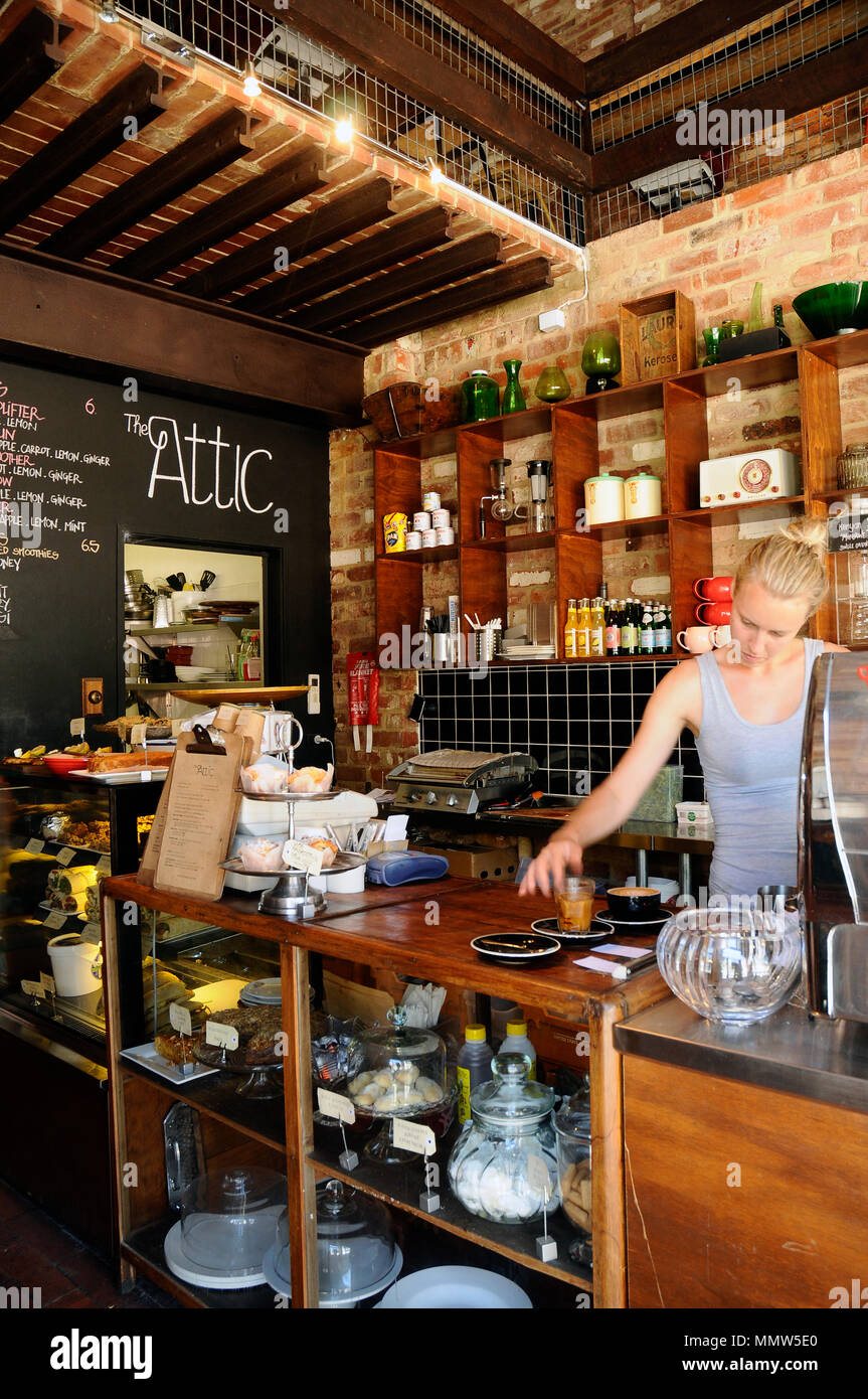 Perth, Western Australia, The Attic Cafe, Fremantle Stock Photo - Alamy