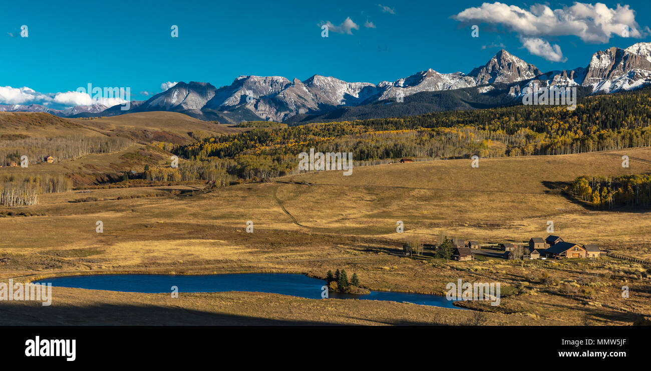 OCTOBER 4, 2017 - Historic Last Dollar Ranch owned by Rod Lewis nestled ...