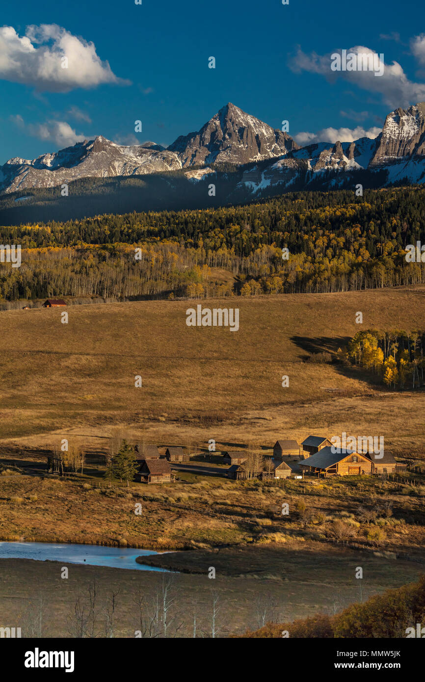 OCTOBER 4, 2017 - Historic Last Dollar Ranch owned by Rod Lewis nestled ...