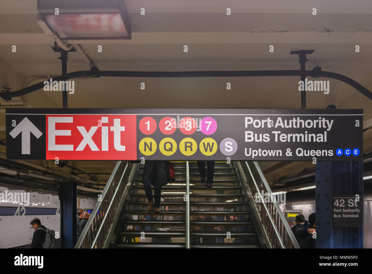 Times Square Subway Station Stock Photos & Times Square Subway Station ...