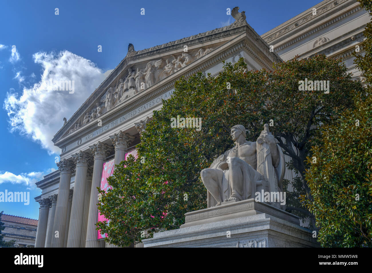 The National Archives Building in Washington DC, USA Stock Photo - Alamy