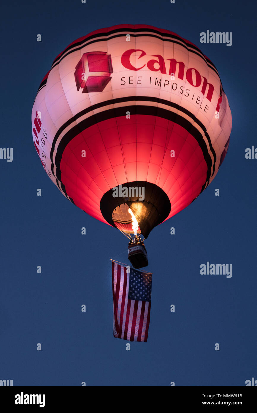 OCTOBER 7, 2017 - Albuquerque, New Mexico - Colorful Hot Air Balloons ...