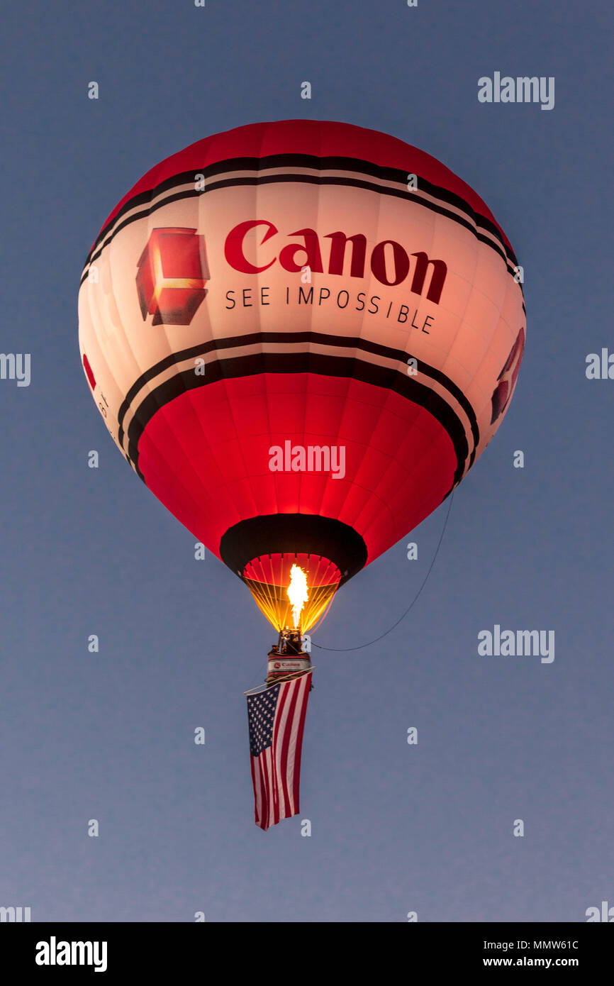 OCTOBER 7, 2017 - Albuquerque, New Mexico - Colorful Hot Air Balloons ...