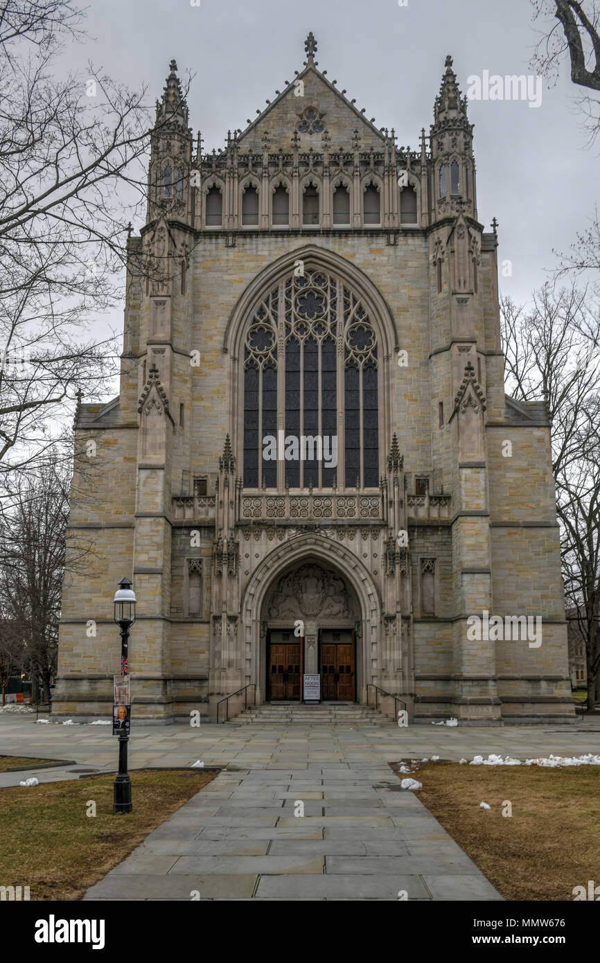 The Princeton University Chapel, the university's main campus in ...