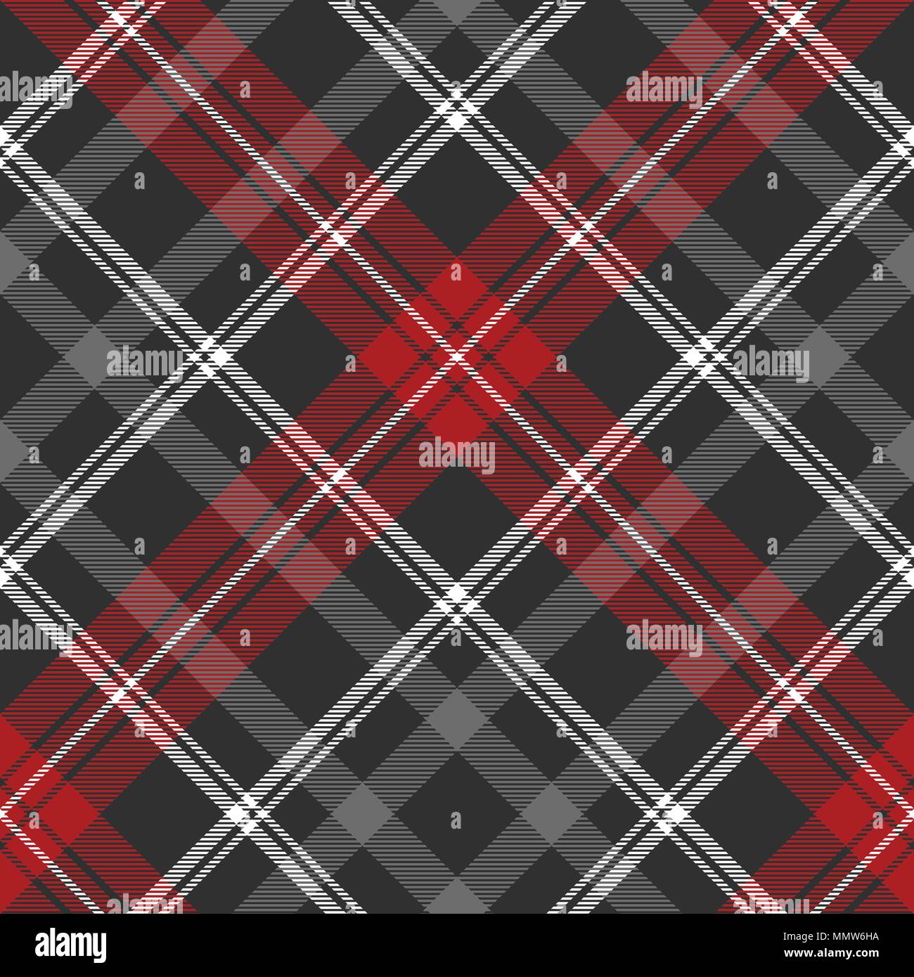 Gray plaid fabric texture seamless pattern. Vector illustration Stock ...