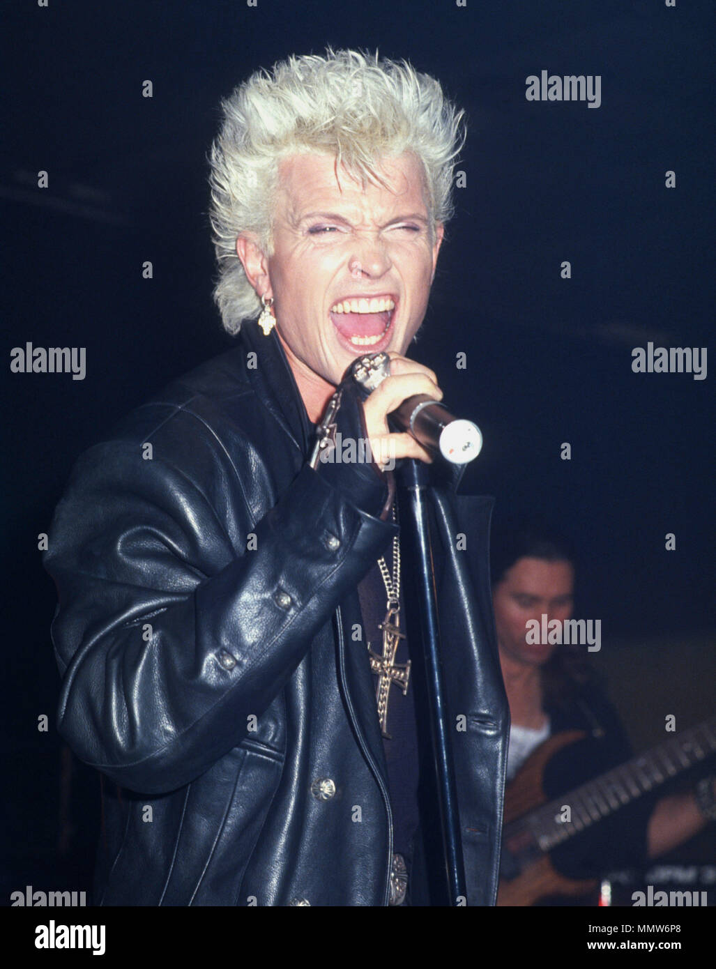 LOS ANGELES, CA - JULY 09: Singer Billy Idol performs in concert at ...
