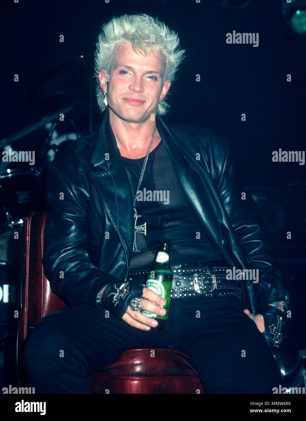 LOS ANGELES, CA - JULY 09: Singer Billy Idol performs in concert at ...