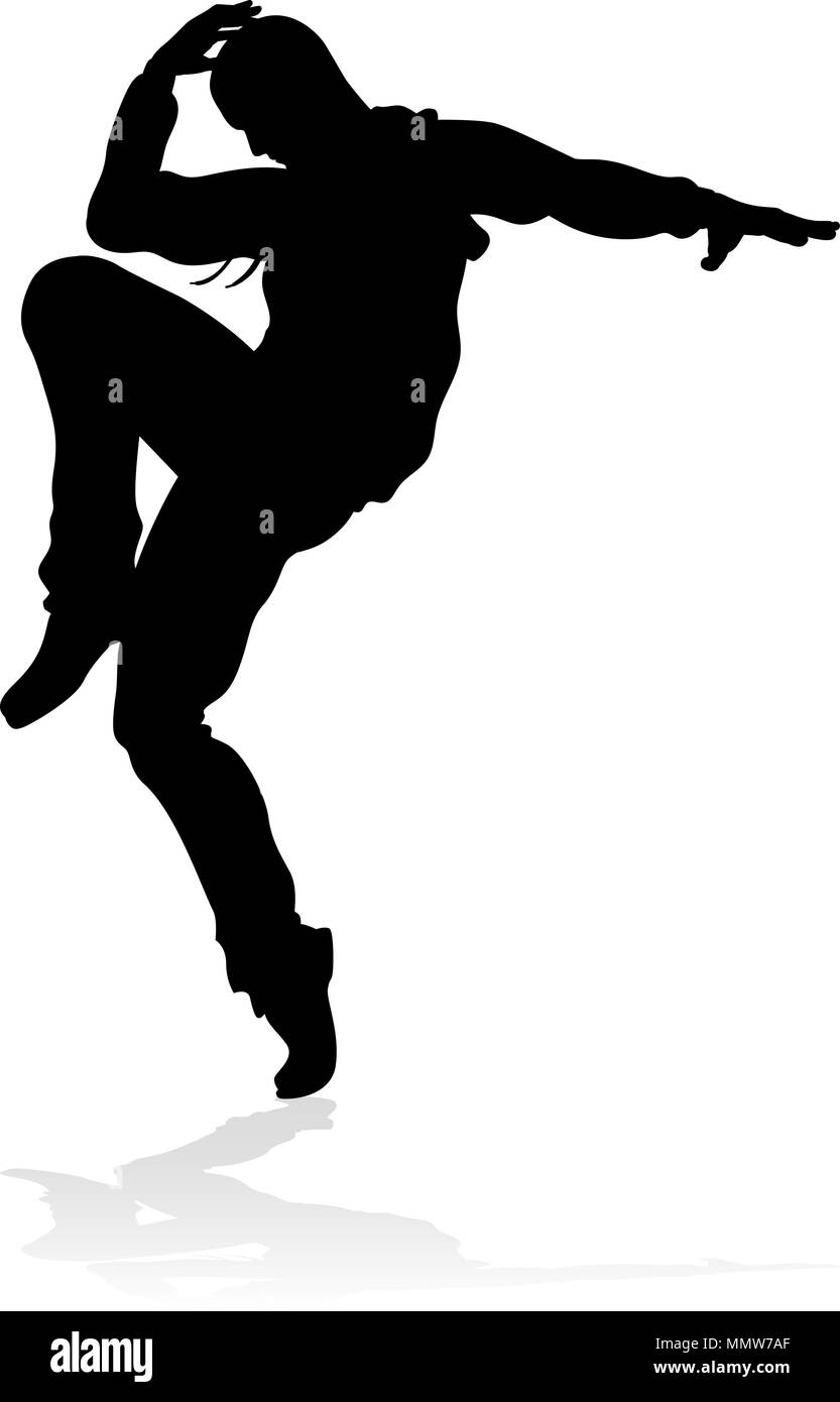 Street Dance Dancer Silhouette Stock Vector Image & Art - Alamy