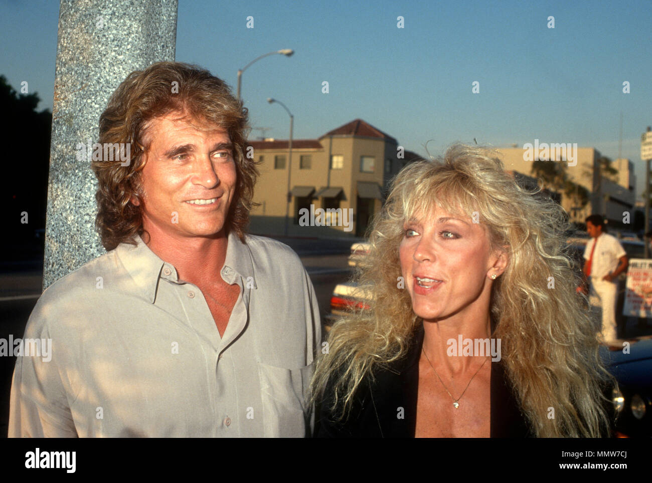WEST HOLLYWOOD, CA - JULY 13: (L-R) Actor Michael Landon and wife Cindy ...