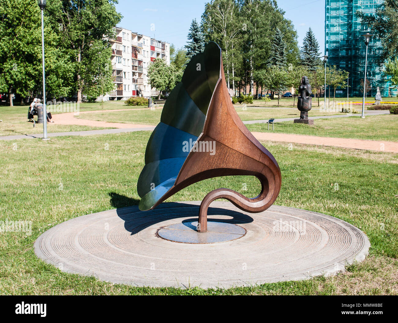 Park musical instruments. Druskininkai. Lithuania Stock Photo - Alamy
