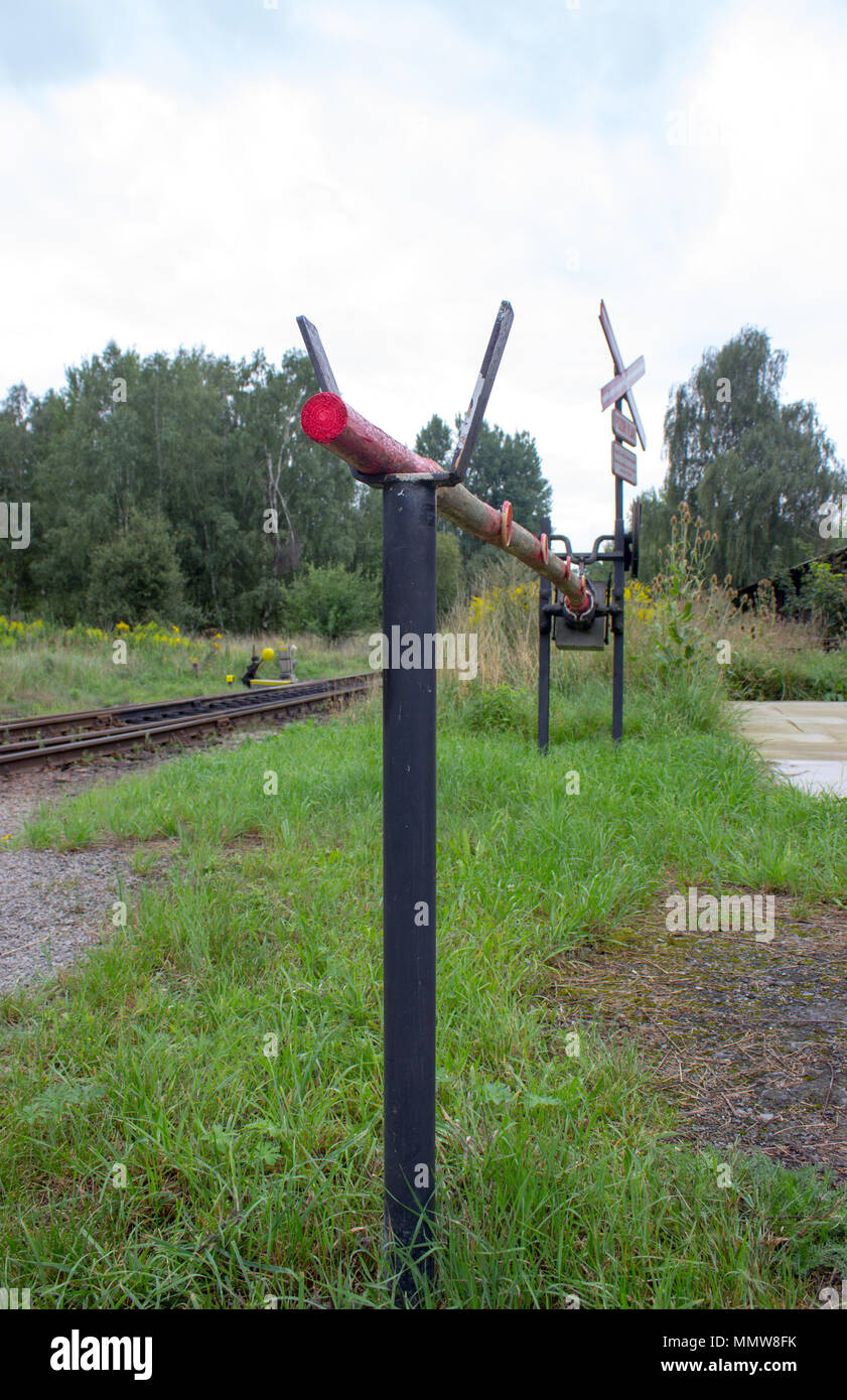 Open level crossing gate hi-res stock photography and images - Alamy Open level crossing gate hi-res stock photography and images - Alamy