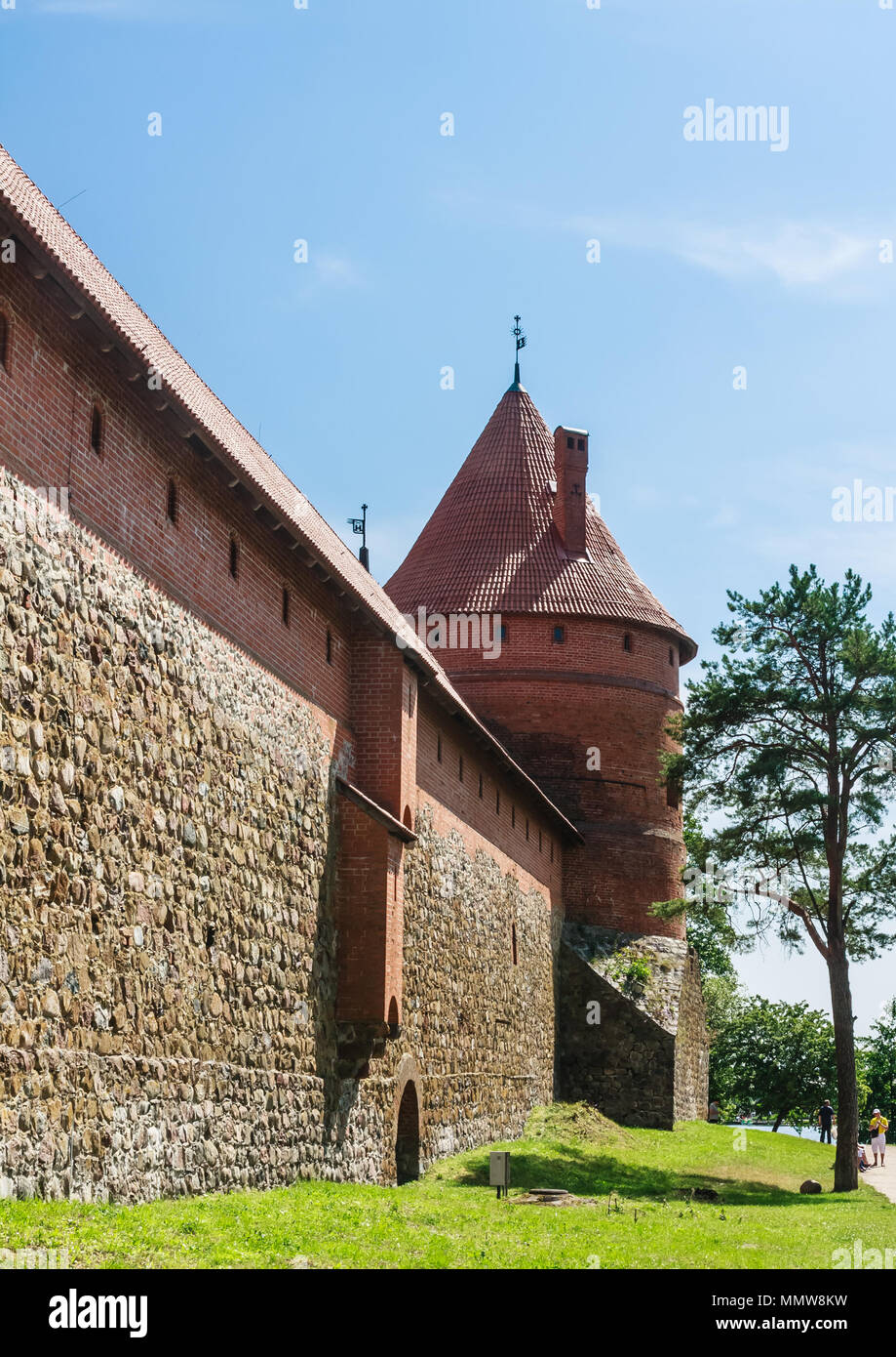 The castle on the island. Trakai, Lithuania Stock Photo - Alamy