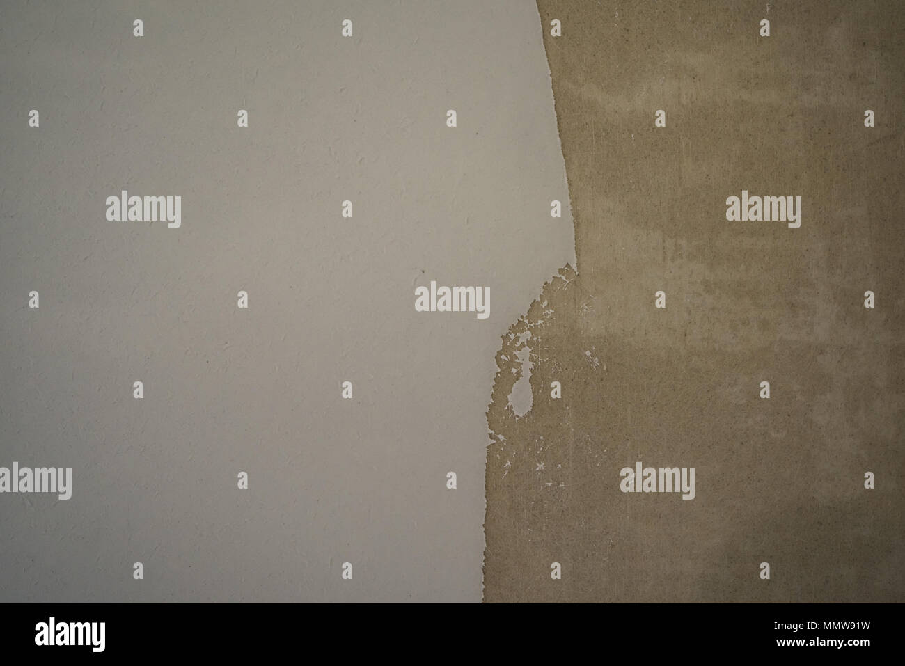 closeup fresh putty applied on the wall, shallow focus Stock Photo - Alamy