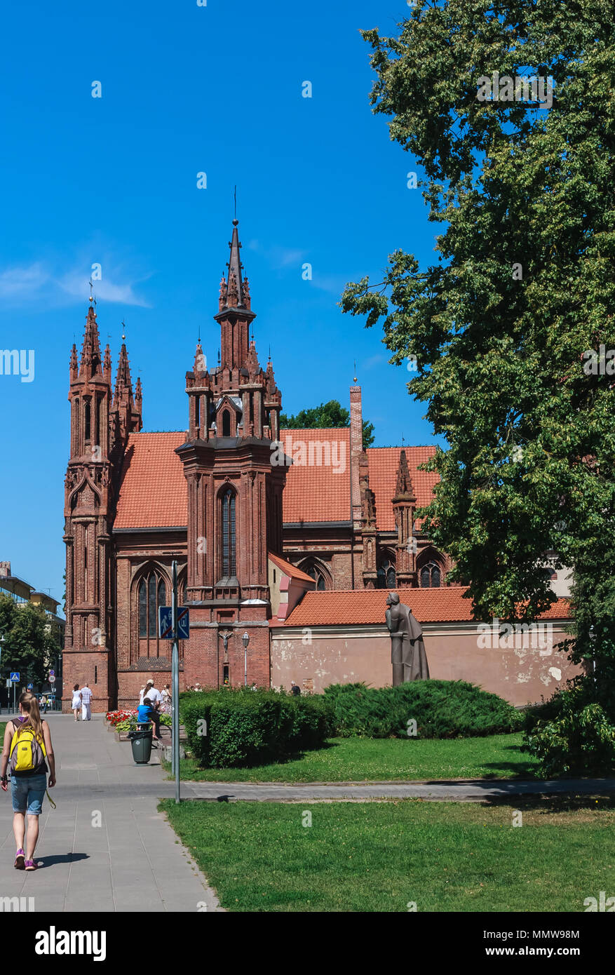 Temple of St. Anne. Vilnius. Lithuania Stock Photo - Alamy
