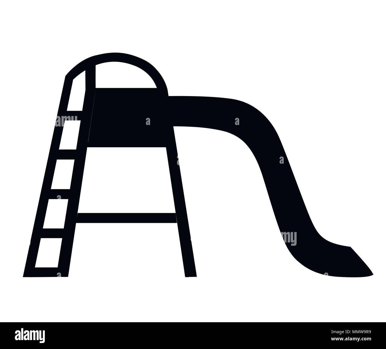 Playground Slide Silhouette