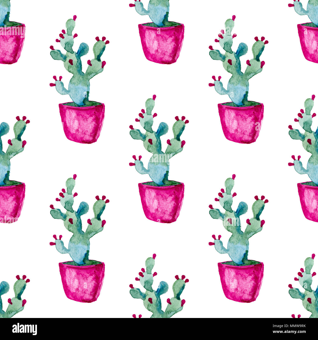 Seamless botanical watercolor pattern hi-res stock photography and ...