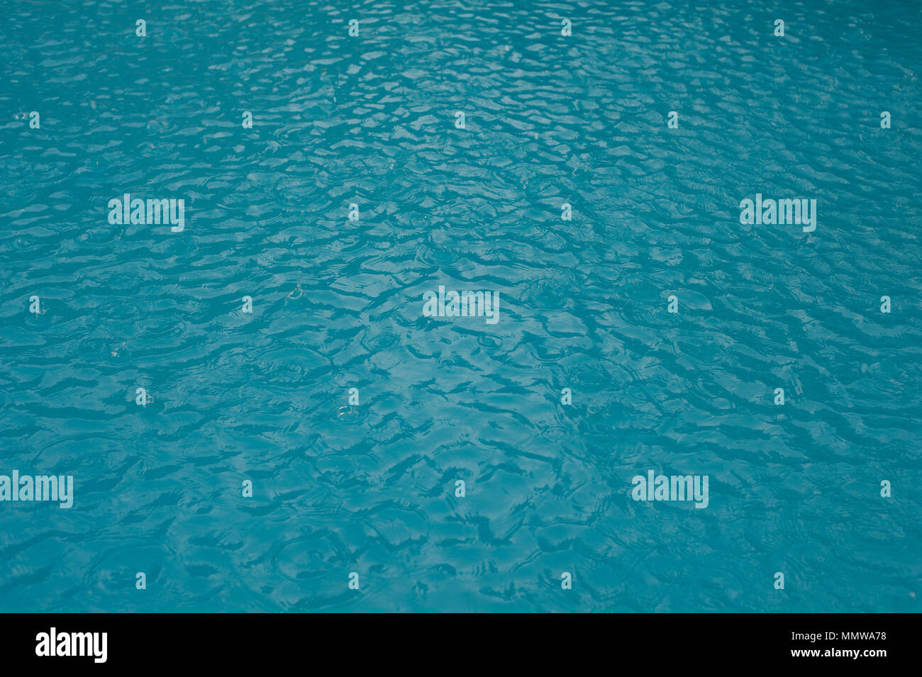 water in the pool in the rain Stock Photo - Alamy
