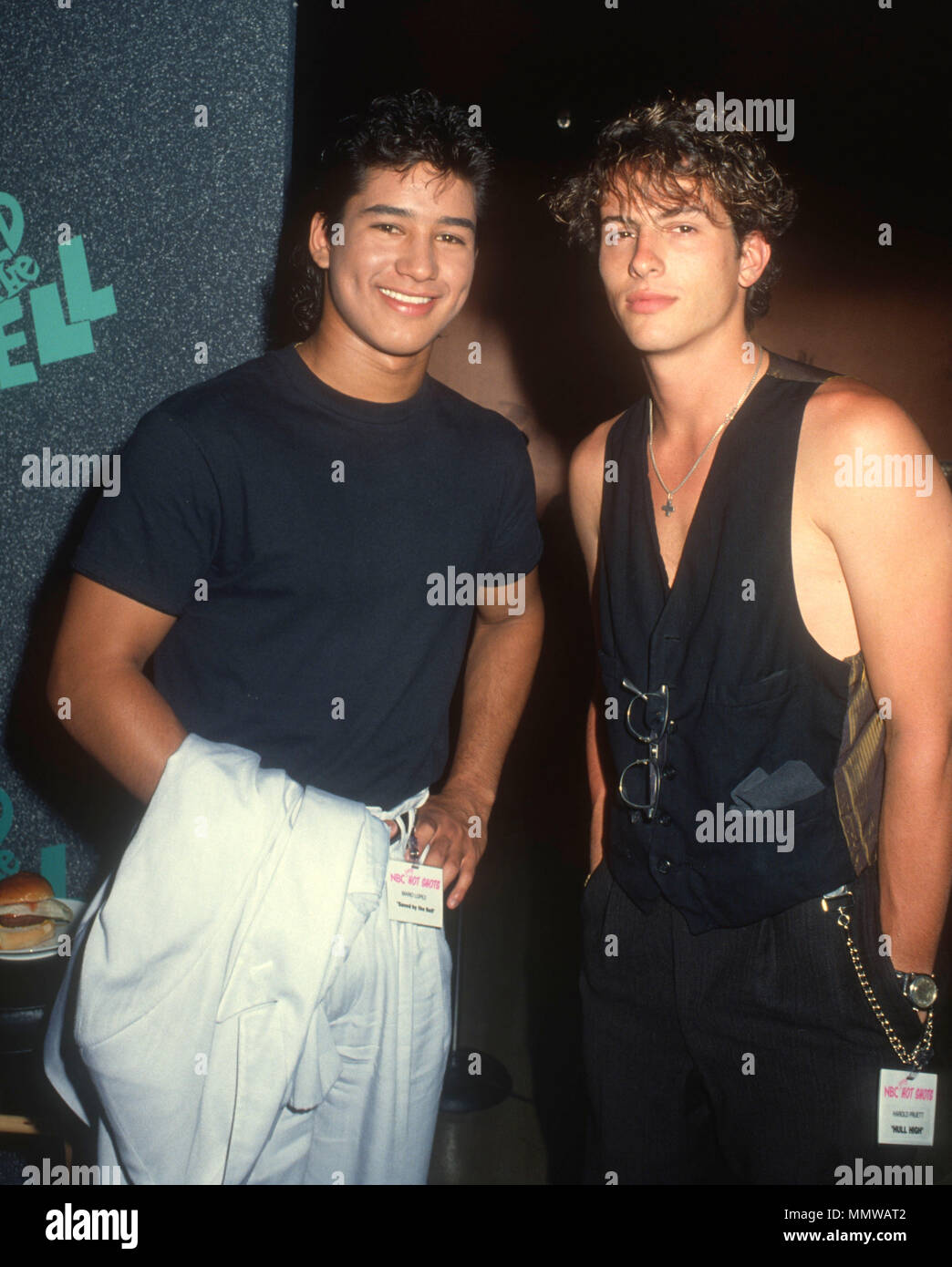LOS ANGELES, CA - JULY 18: (L-R) Actors Mario Lopez and Harold Pruett ...