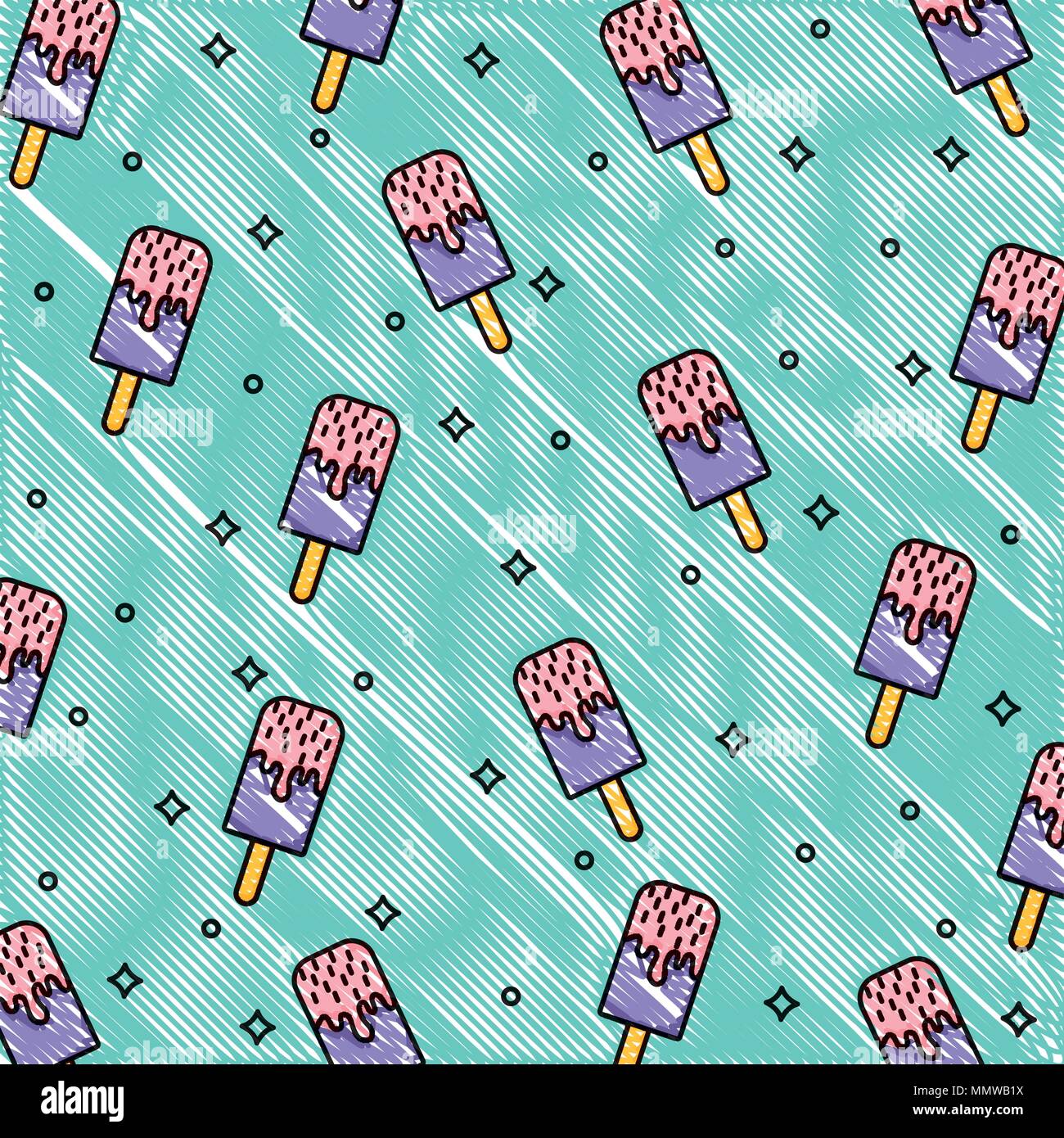background of ice cream bar pattern, vector illustration Stock Vector ...