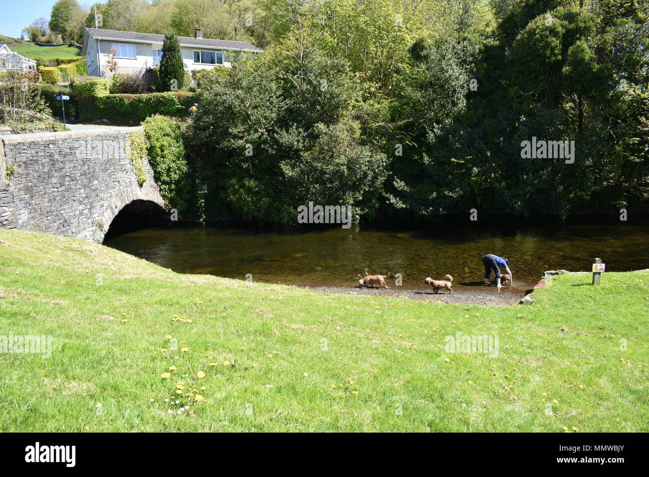 Spark bridge Cumbria Stock Photo - Alamy