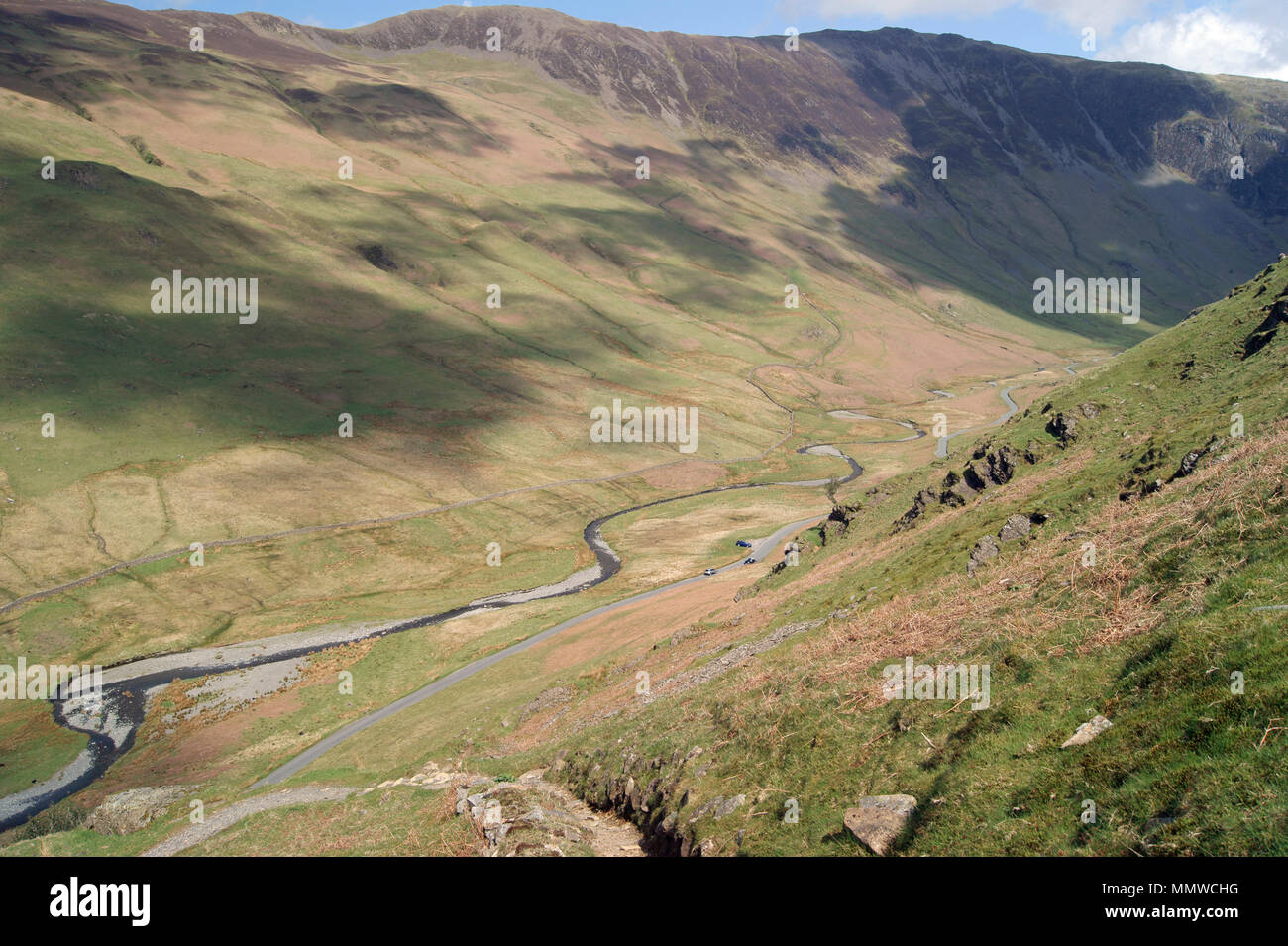 A beautiful view of Honister Pass from Fleetwith Pike Stock Photo - Alamy