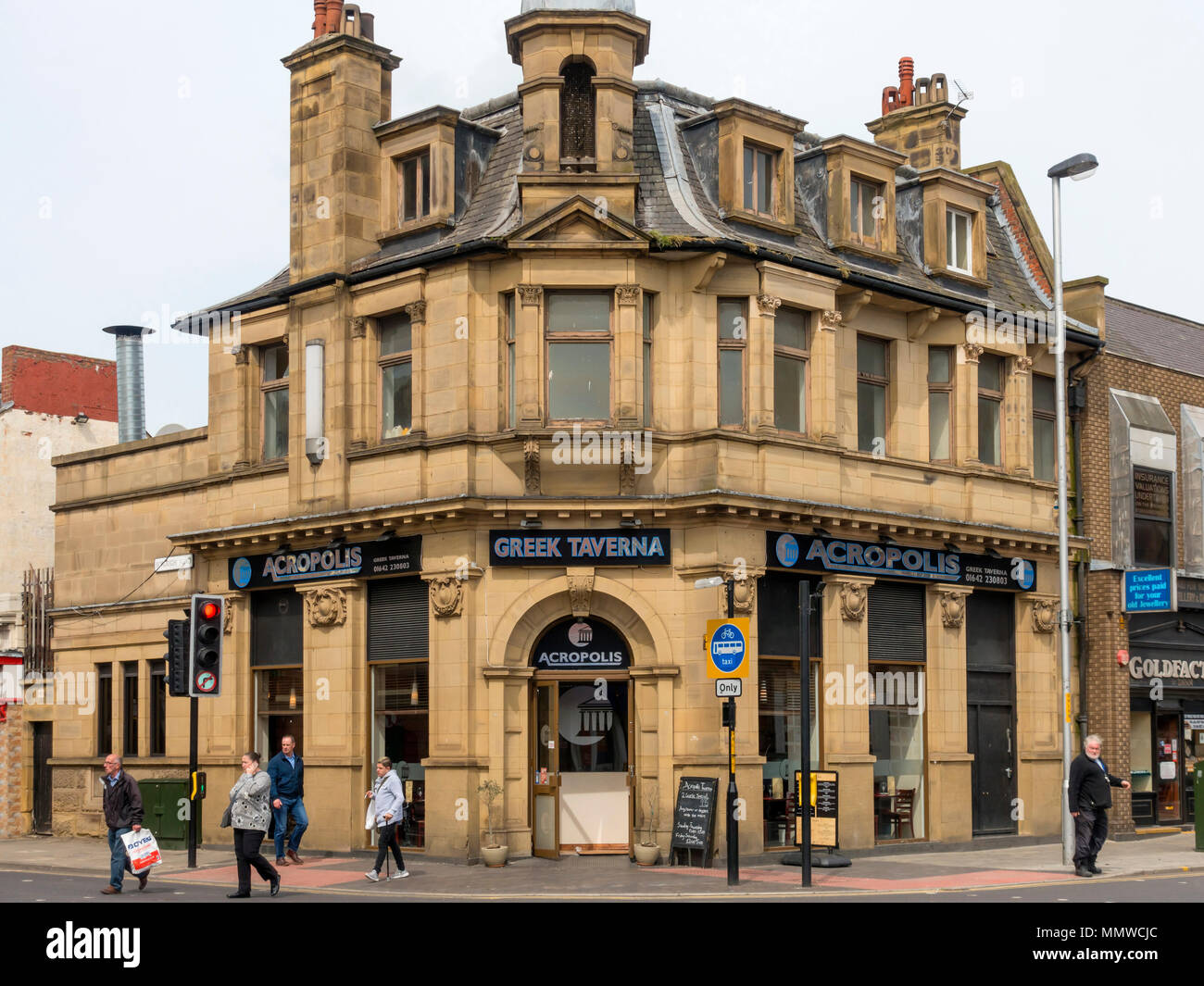 A former bank building now Acropolis a Greek Taverna restaurant near ...