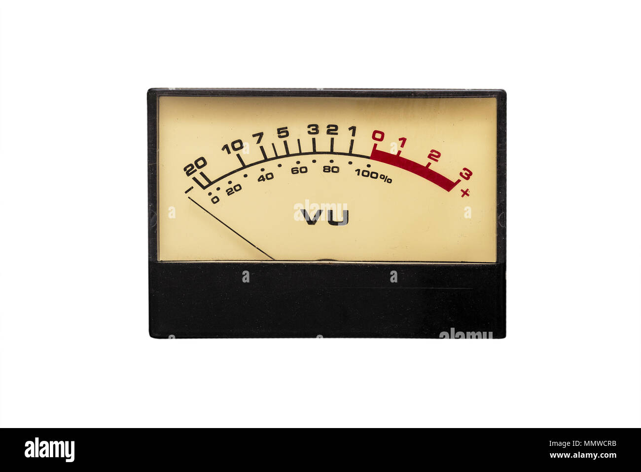 Old analog Dial vu indicator Stock Photo - Alamy