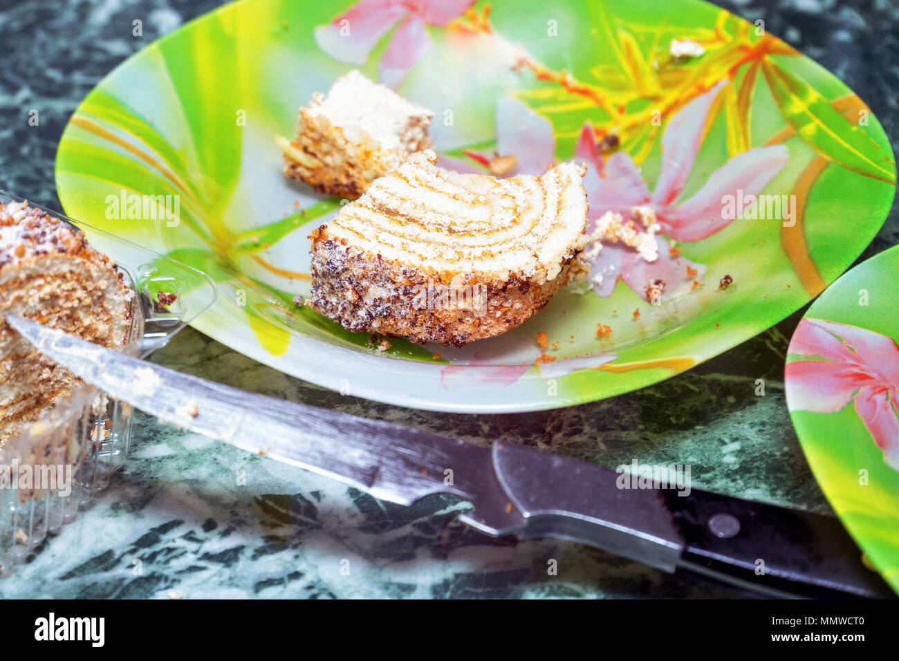 Half Eaten Birthday Cake High Resolution Stock Photography and Images ...