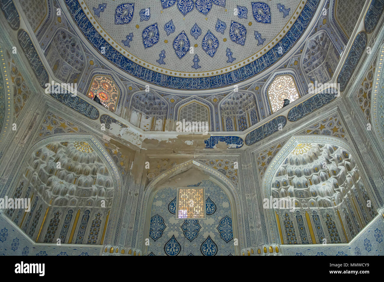 Inside Shirin Beka Oka Mausoleum in Shakhi Zindar Memorial Complex ...
