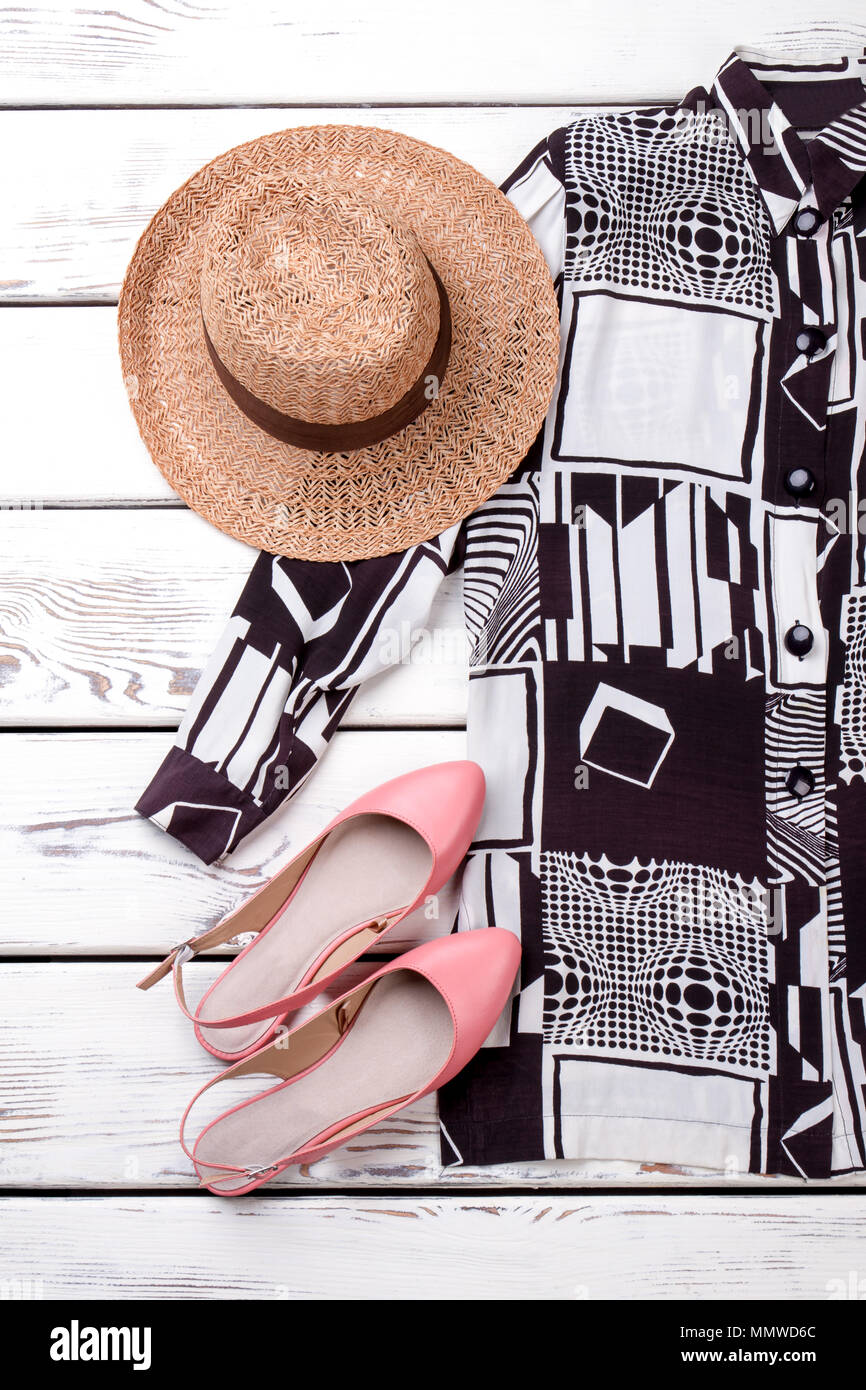 Set of female trendy outfit Stock Photo - Alamy