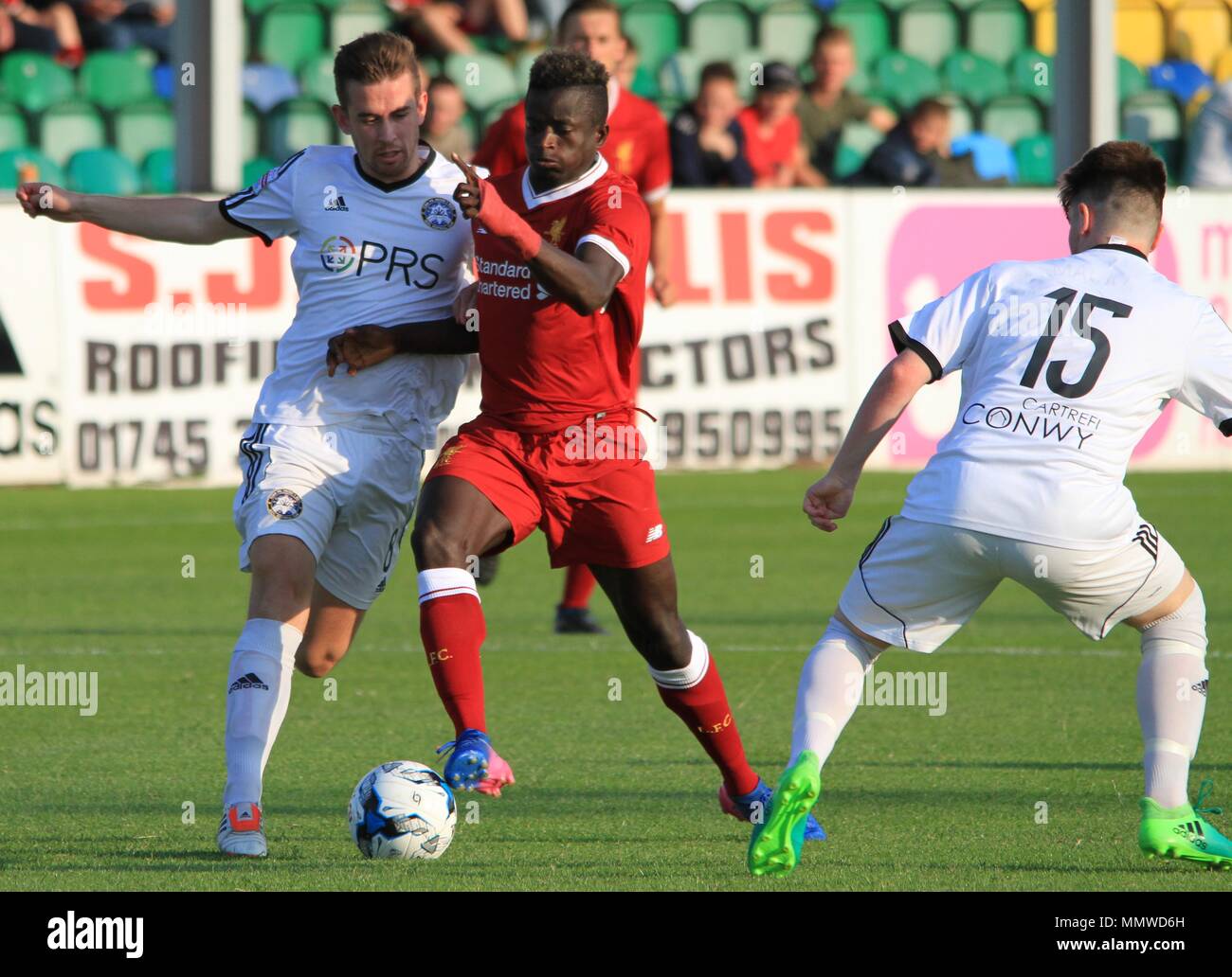 Rhyl,Uk, Rhyl Fc take on Liverpool u23s in a friendly match, credit Ian ...