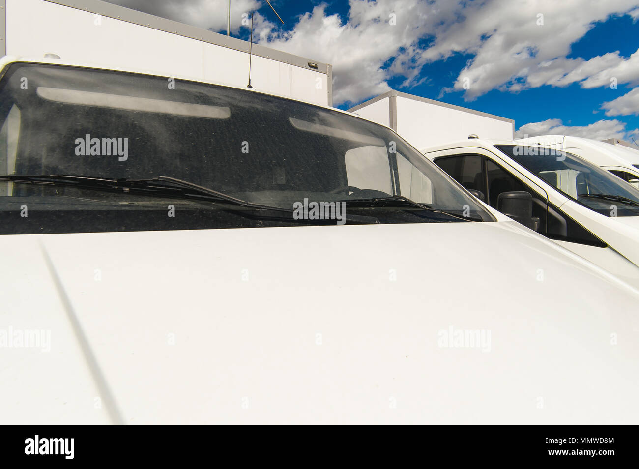 vehicles for cargo transportation business. trucks small and medium ...