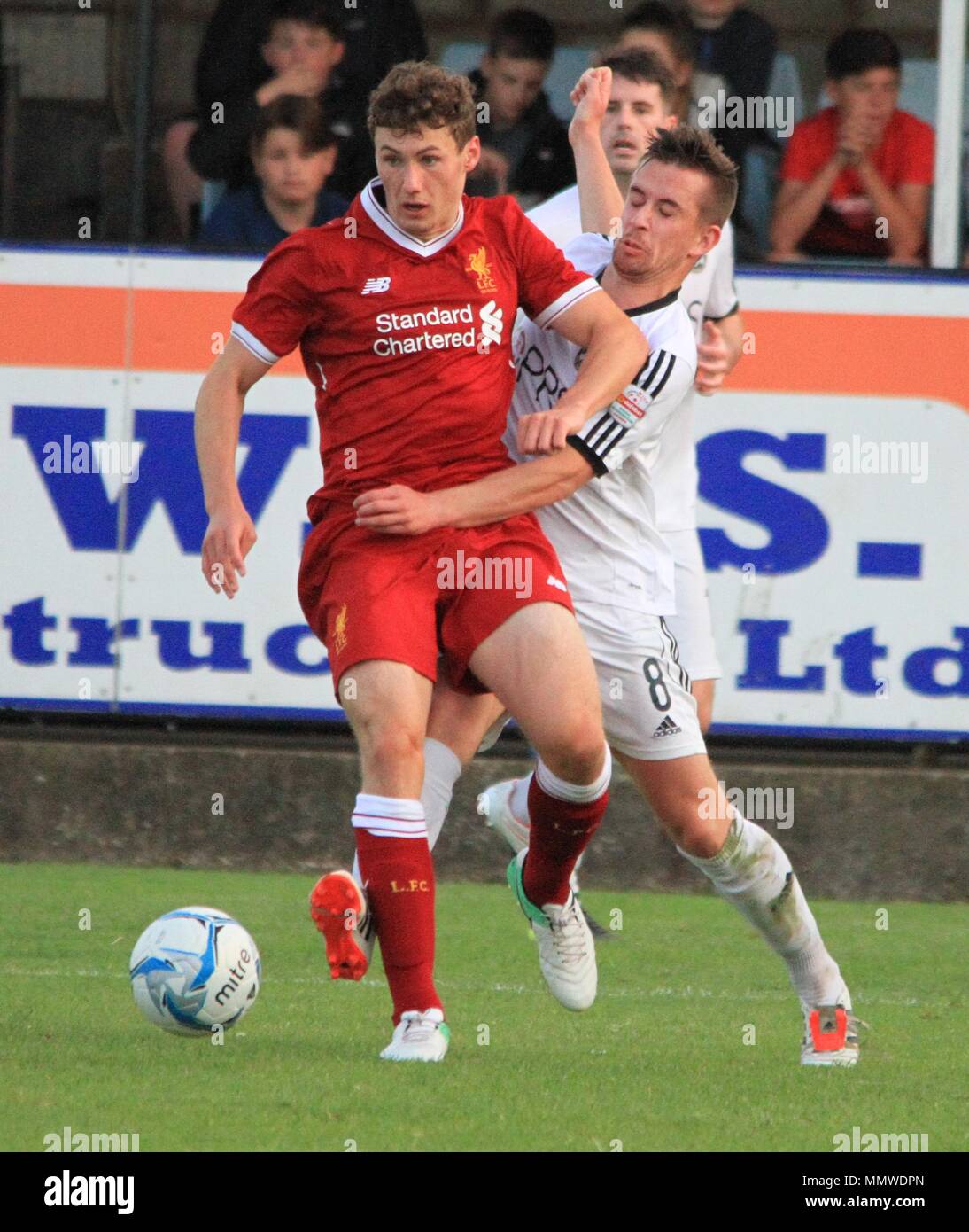 Rhyl,Uk, Rhyl Fc take on Liverpool u23s in a friendly match, credit Ian ...