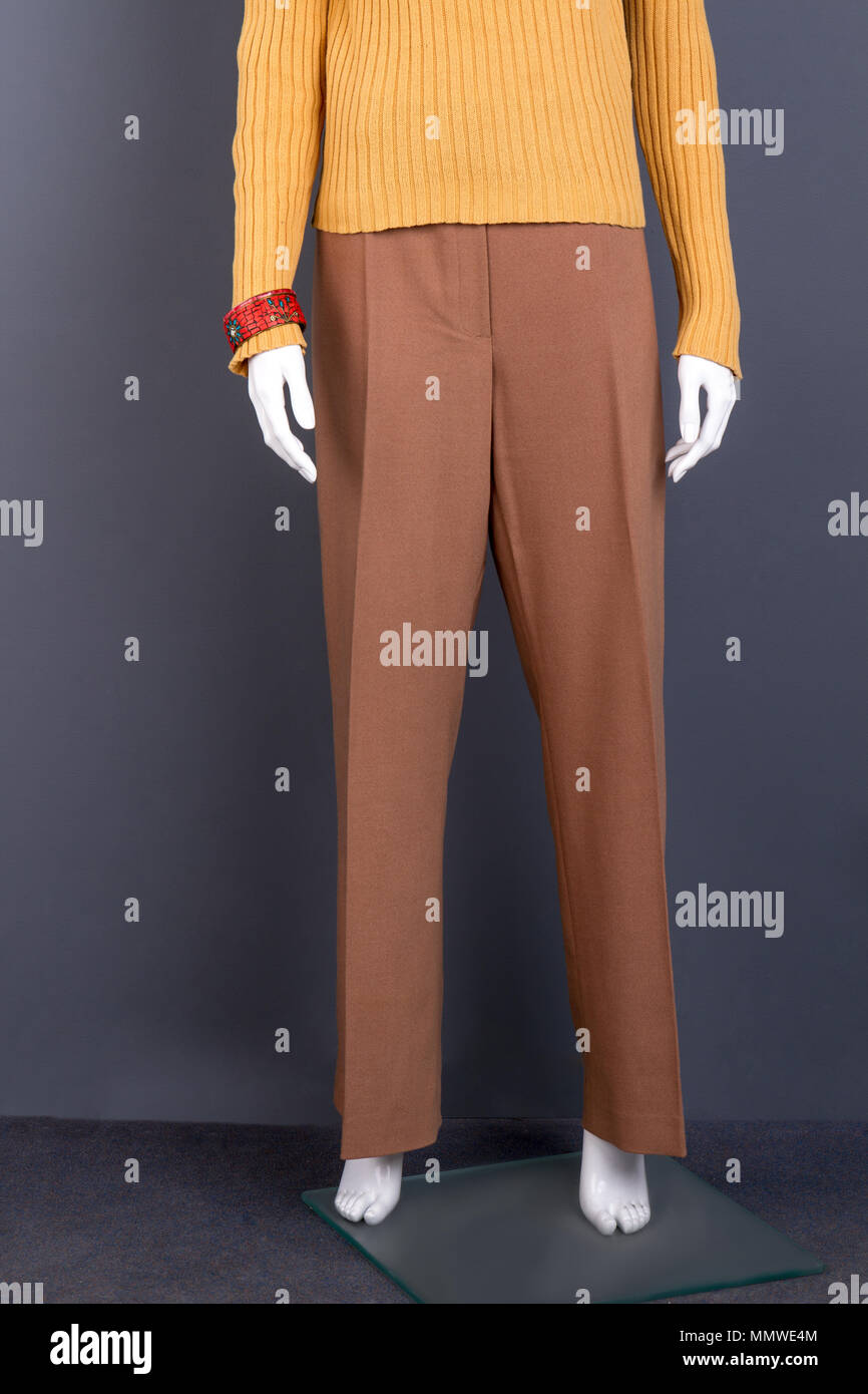 Female formal style trousers on mannequin Stock Photo - Alamy